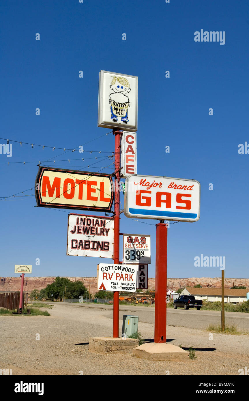 United States, Utah, Bluff, gas station Stock Photo - Alamy
