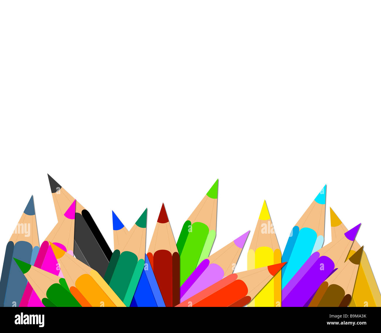 Red crayon drawing Cut Out Stock Images & Pictures - Alamy