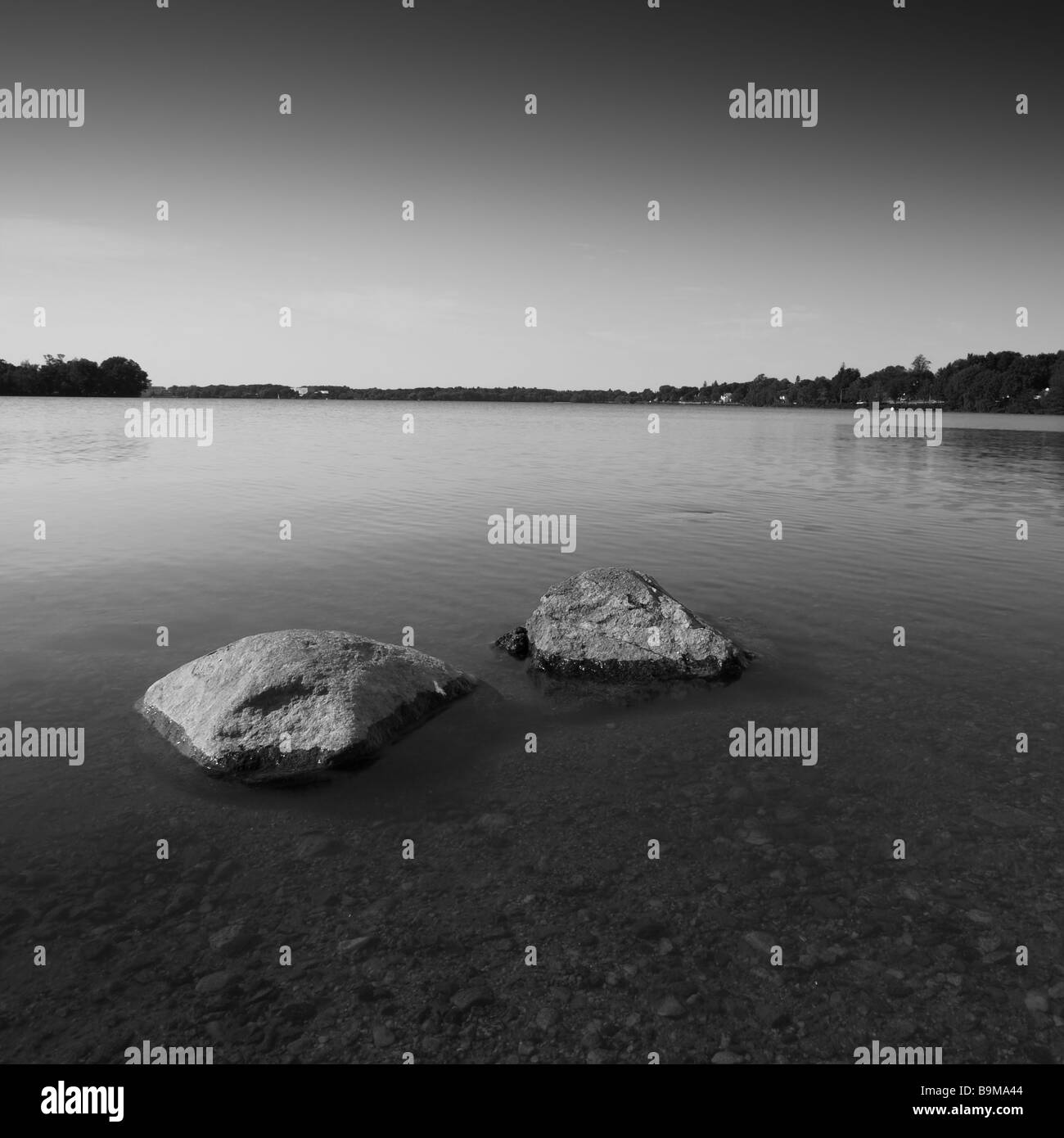 Two large stones Black and White Stock Photos & Images - Alamy