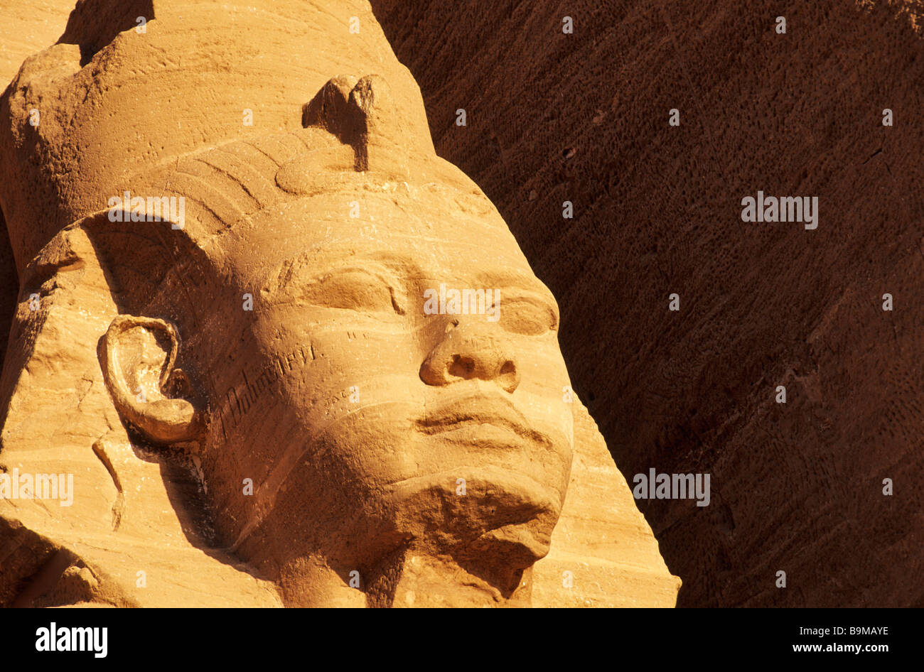 Detail of the colossus called ramses hi-res stock photography and ...