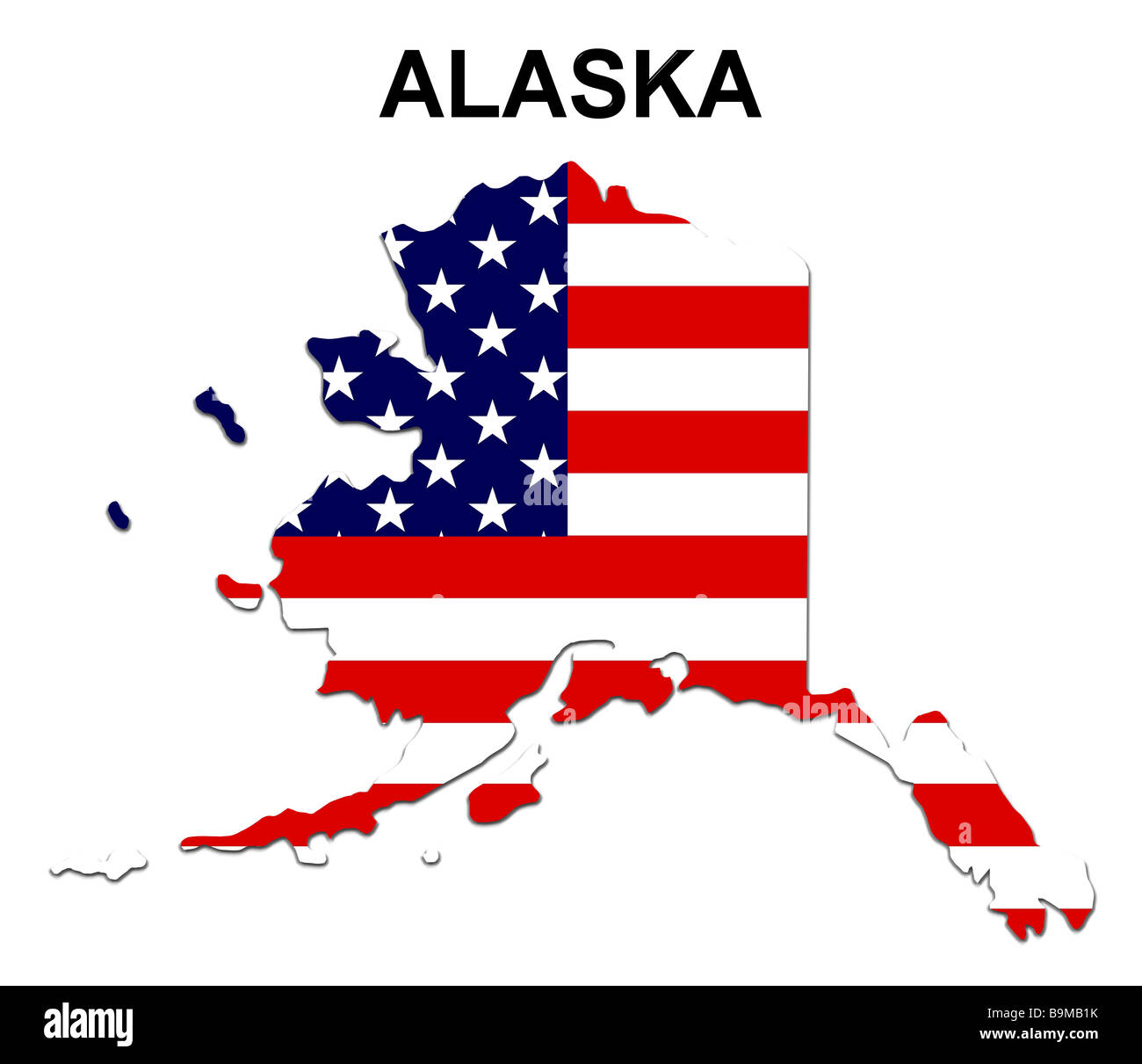 Map of alaska hi-res stock photography and images - Alamy
