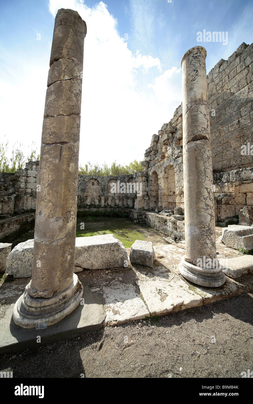 HISTORIC COLUMNS PAMPHYLIA TURKEY PERGE TURKEY 19 November 2007 Stock ...
