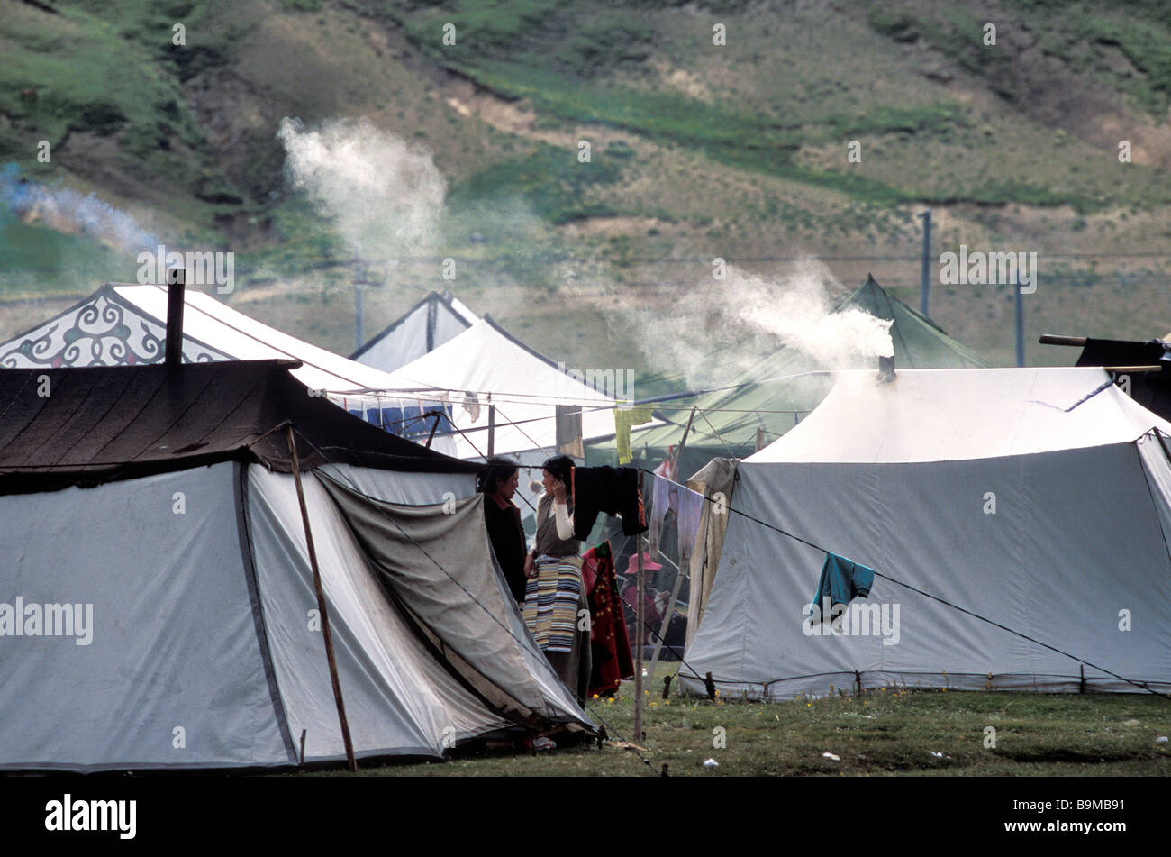 Which is held each summer by the khampas people hi-res stock ...