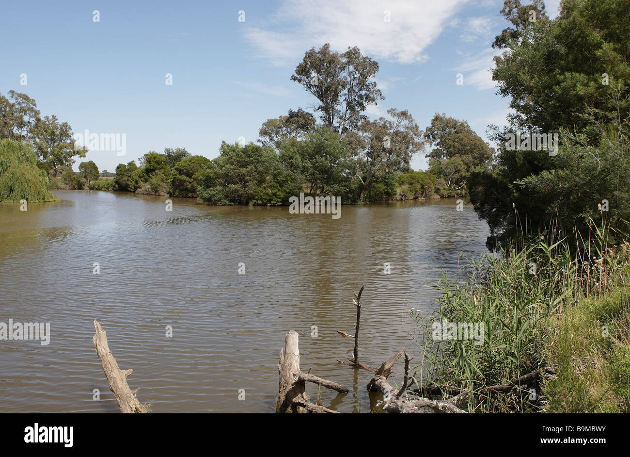 Confluence of the Latrobe River, left, and Thompson River, right, Sale ...