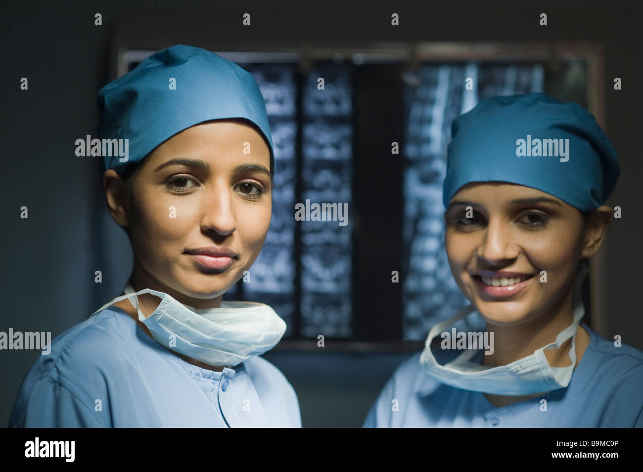 Portrait of two female doctors Stock Photo - Alamy
