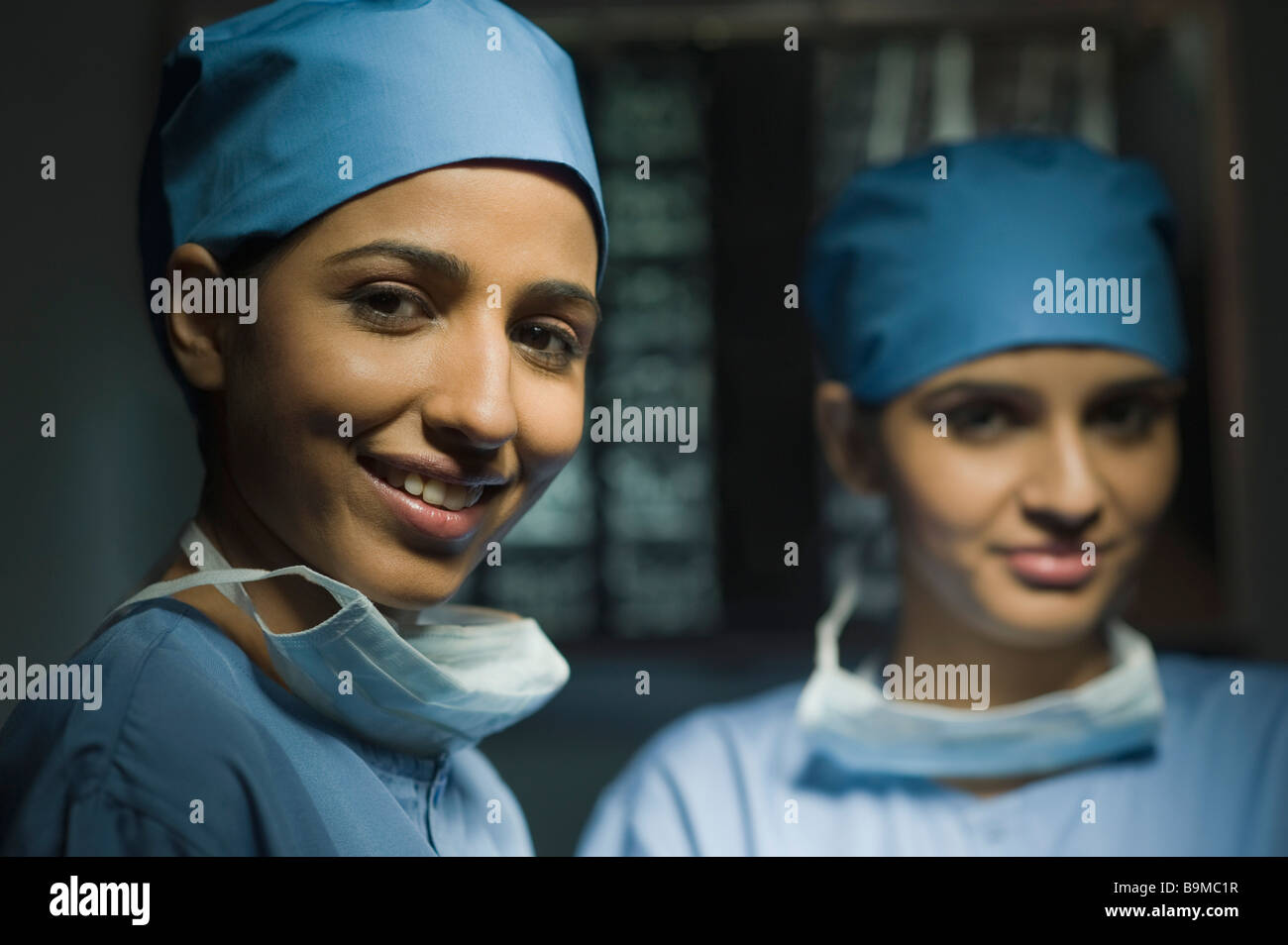 Portrait of two female doctors Stock Photo - Alamy