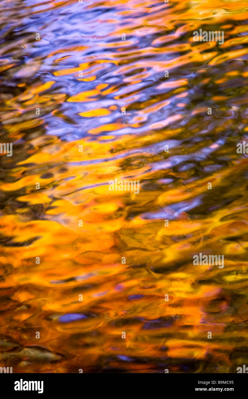 Reflection of Fall Colors in Water Stock Photo - Alamy