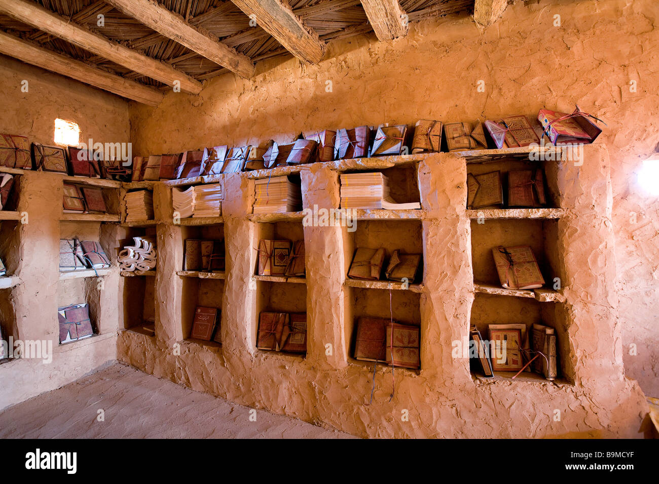 Mauritania, Adrar, Chinguetti, classified as World Heritage by UNESCO, Ahel Ahmed Wanane library ...