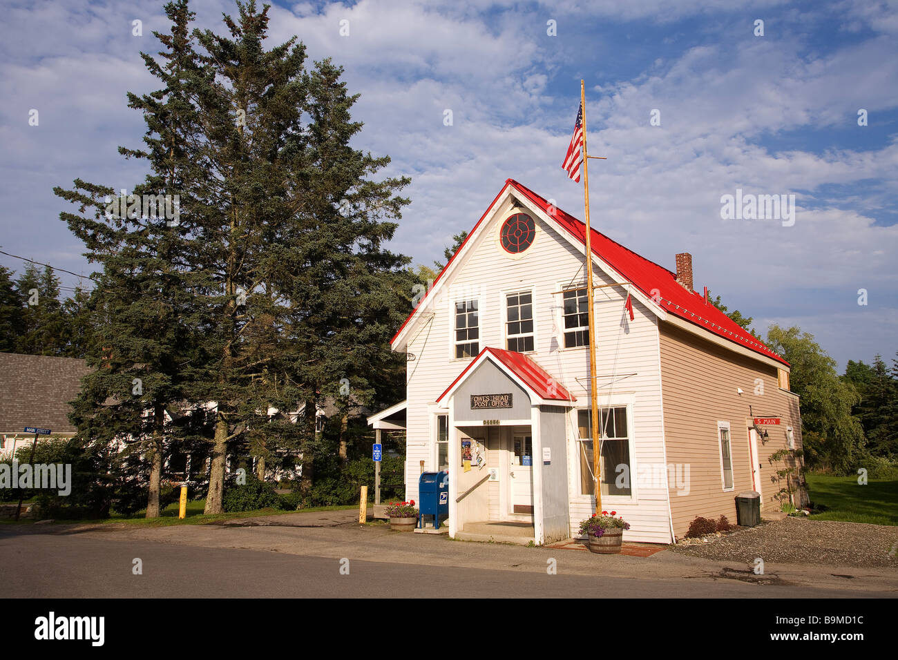United States, Maine, Rockland area, the post office Stock Photo - Alamy