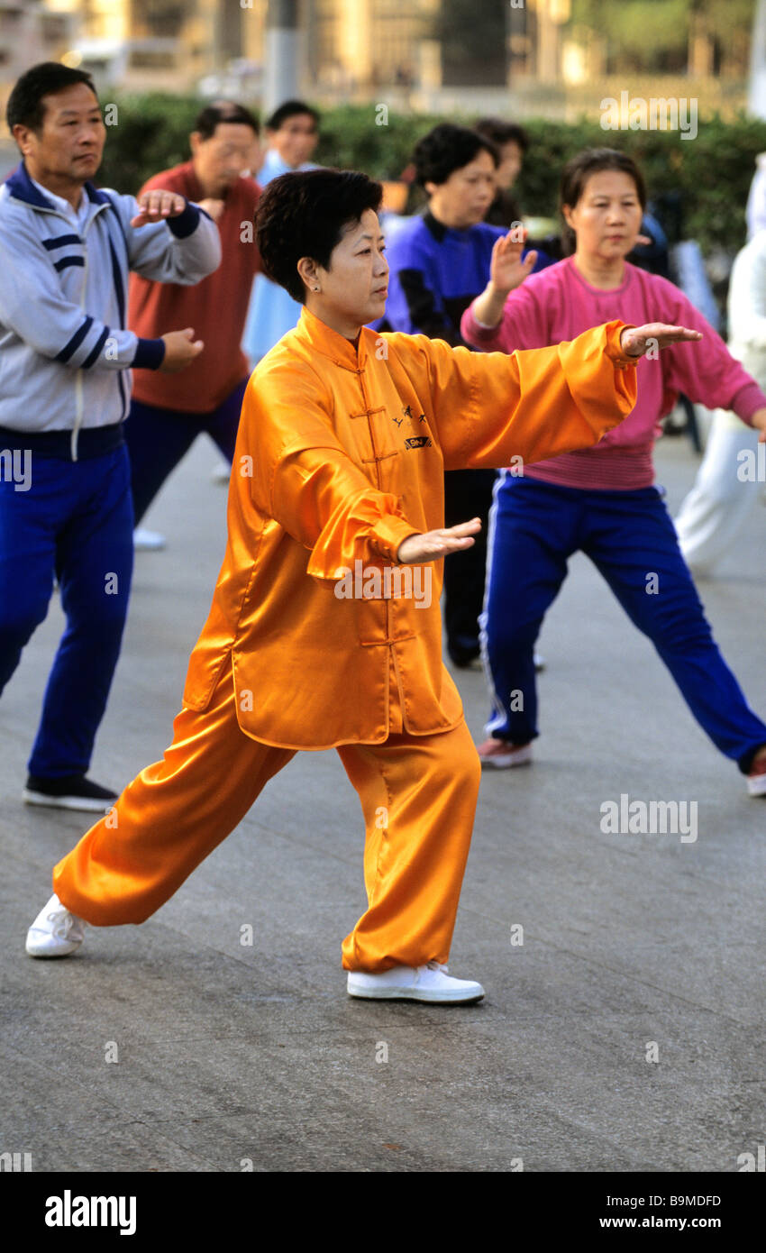 China, Shanghai, morning exercises on the Bund Stock Photo - Alamy