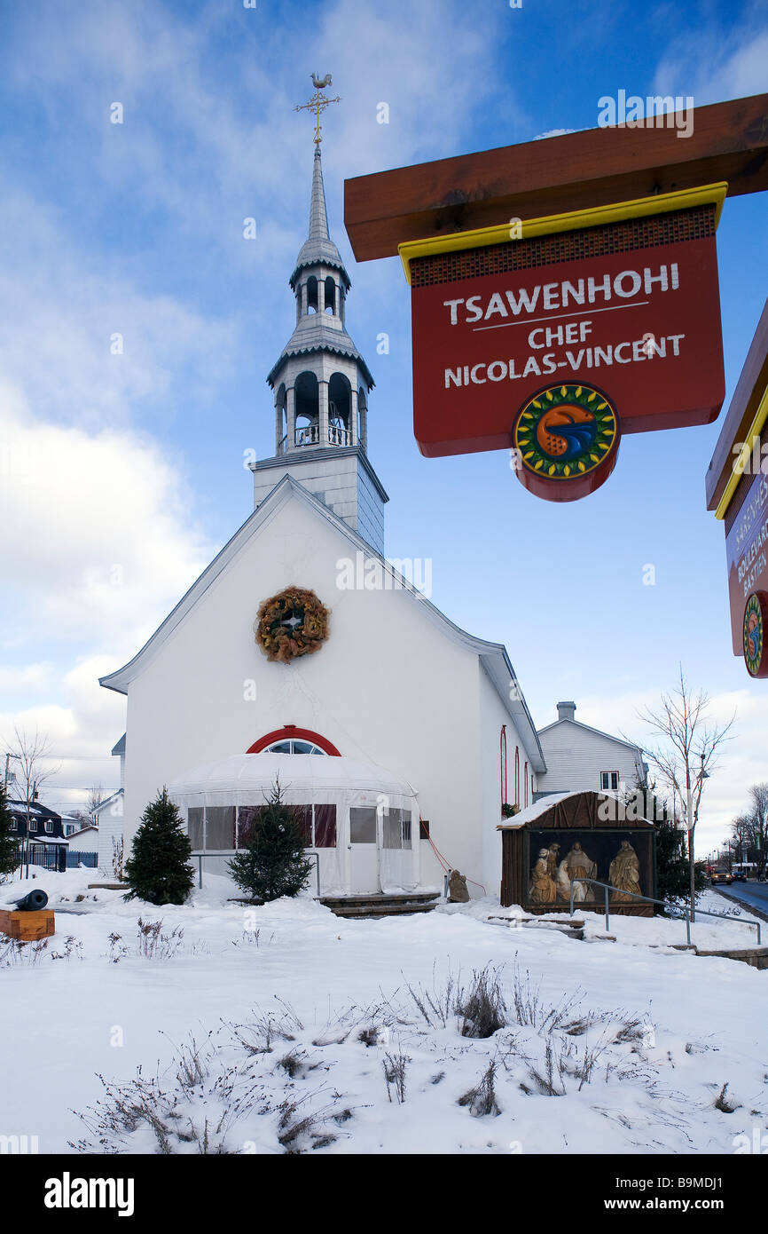 Indian reservation wendake quebec canada hi-res stock photography and ...