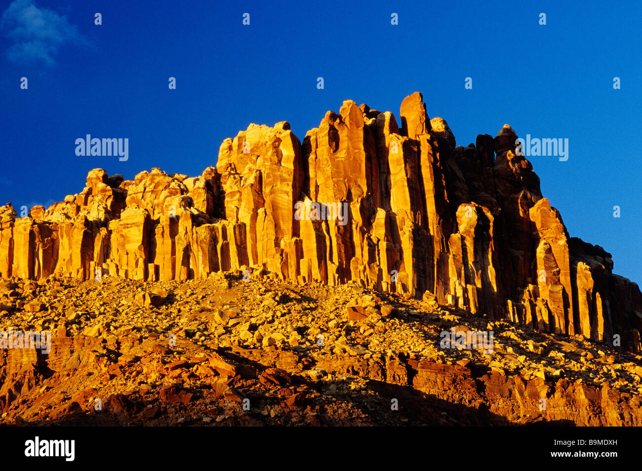 United States, Utah, Capitol Reef National Park, rocky formation Stock ...