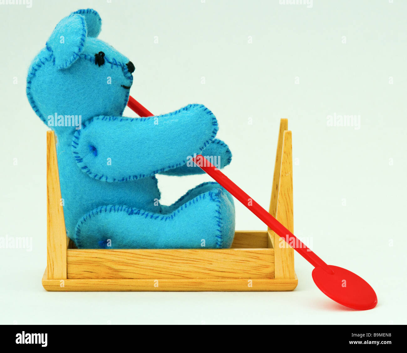 Miniature teddy bear rowing (Mini Bear Collection Stock Photo - Alamy