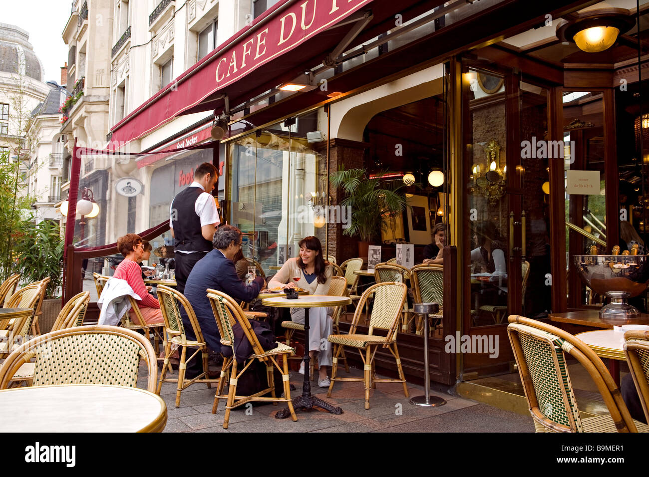 France, Marne, Reims, Cafe du Palais terrace Stock Photo - Alamy