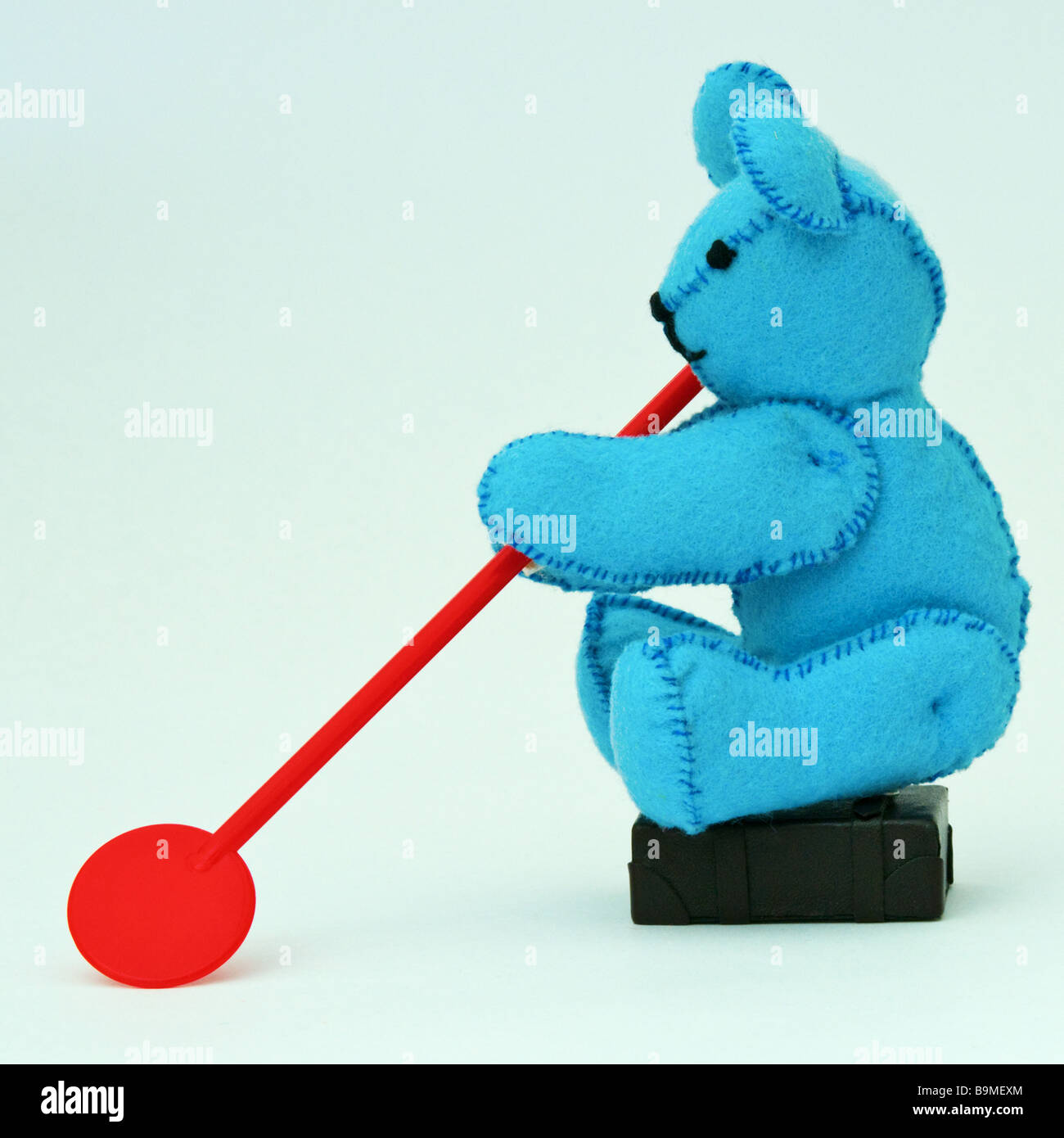 Miniature teddy bear rowing (Mini Bear Collection Stock Photo - Alamy