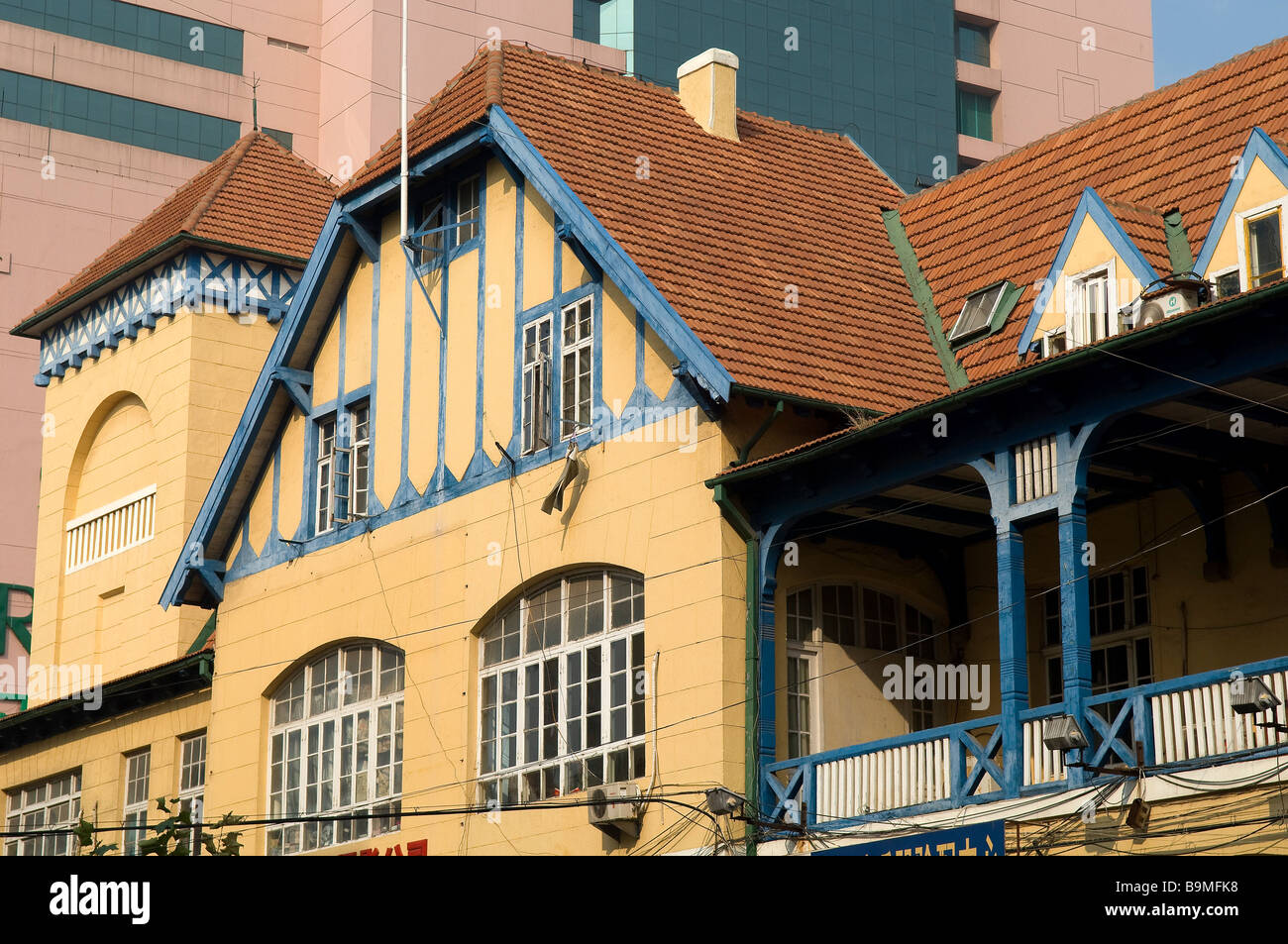 China, Shandong province, Qingdao, German architecture in the old town ...