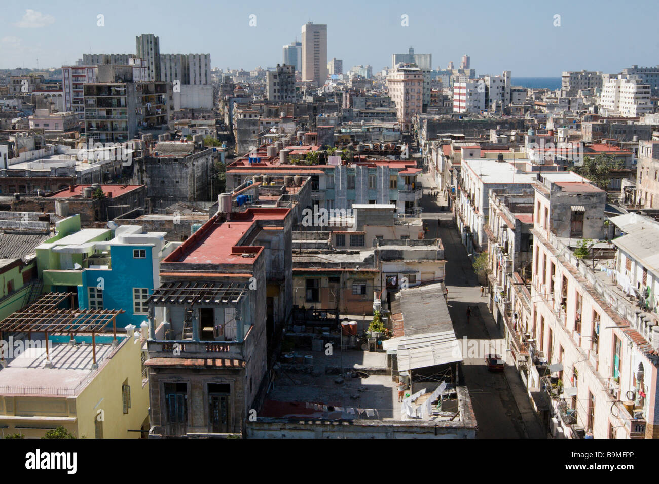 A view over the rooftops of Centro Habana, Cuba Stock Photo - Alamy