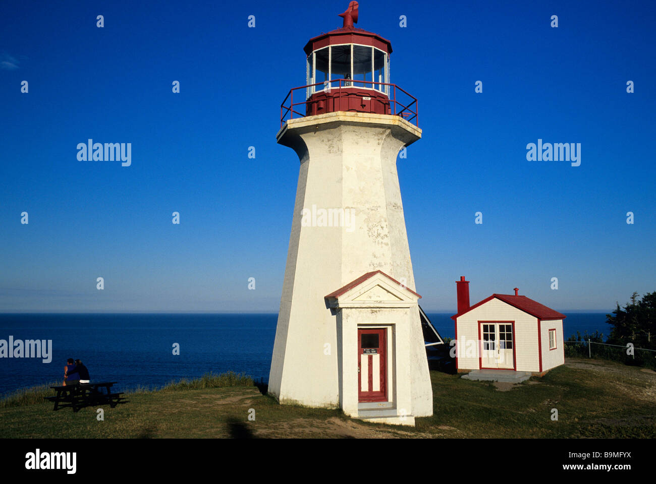 Canada, Quebec, Gaspesie, Forillon National Park, Cap Gaspé lighthouse ...