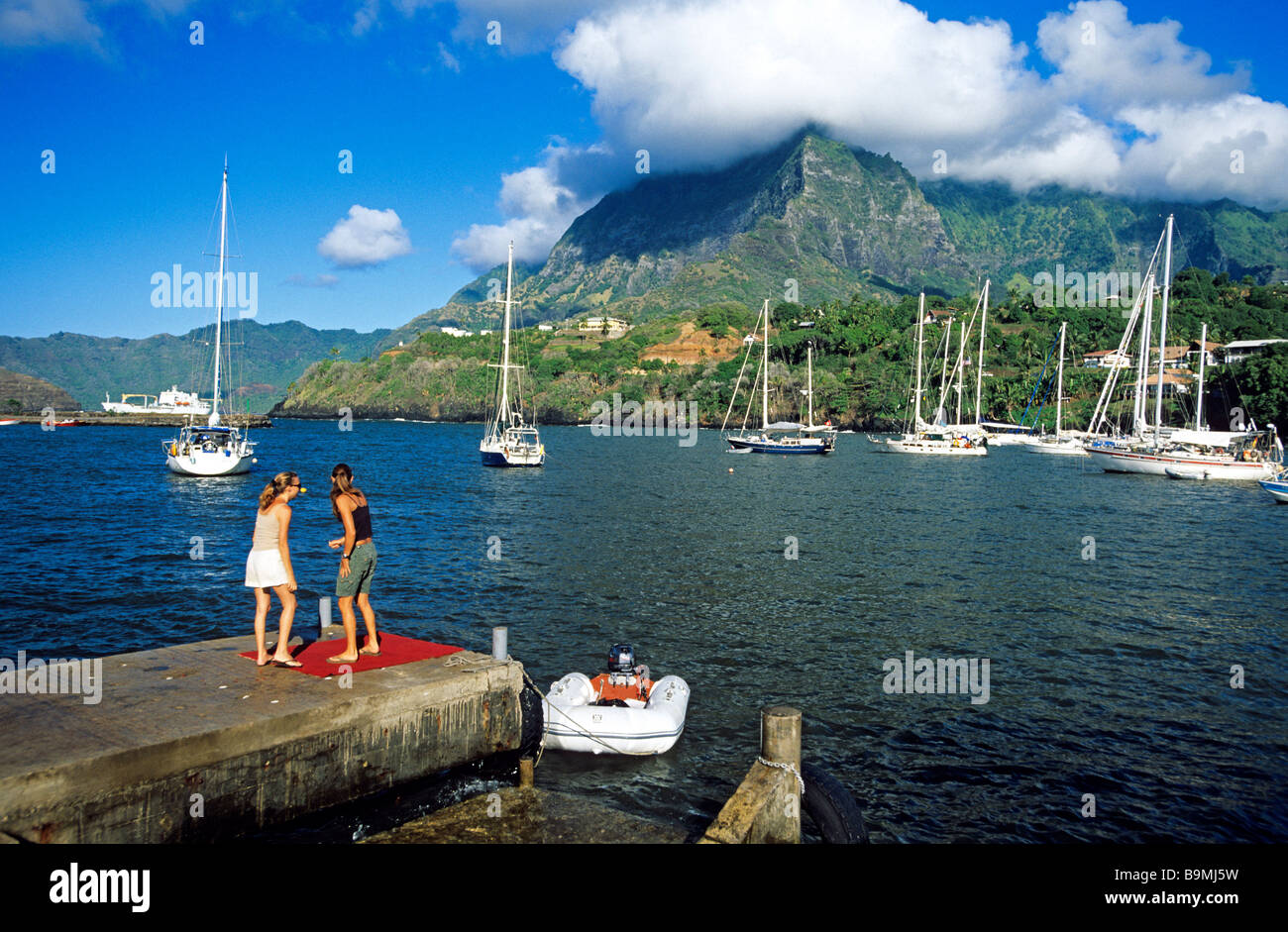 France, French Polynesia, Marquesas Archipelago, Hiva Hoa island ...
