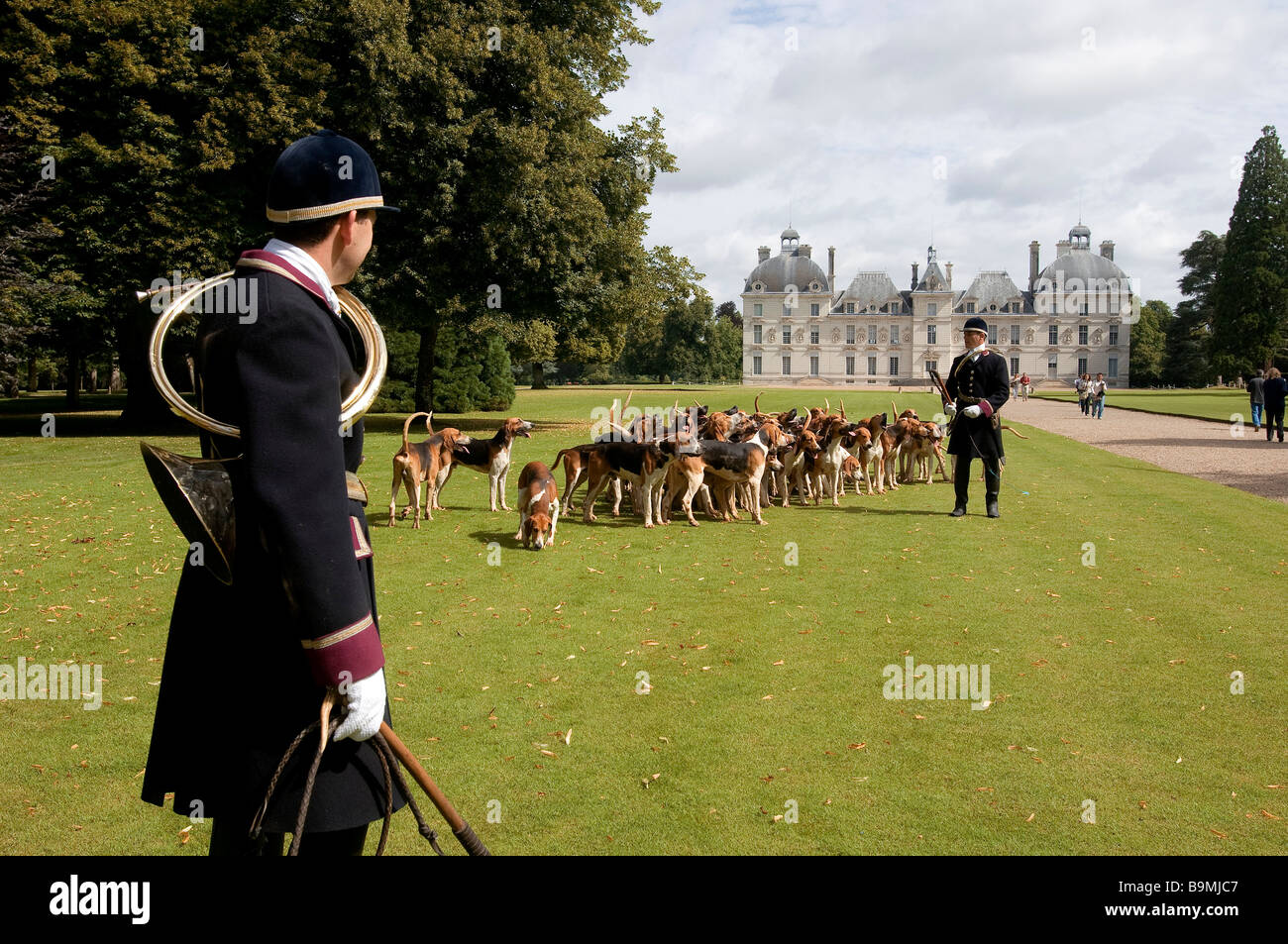 France, Loir et Cher, Chateau de Cheverny, Vol au Vent whipper-in who ...