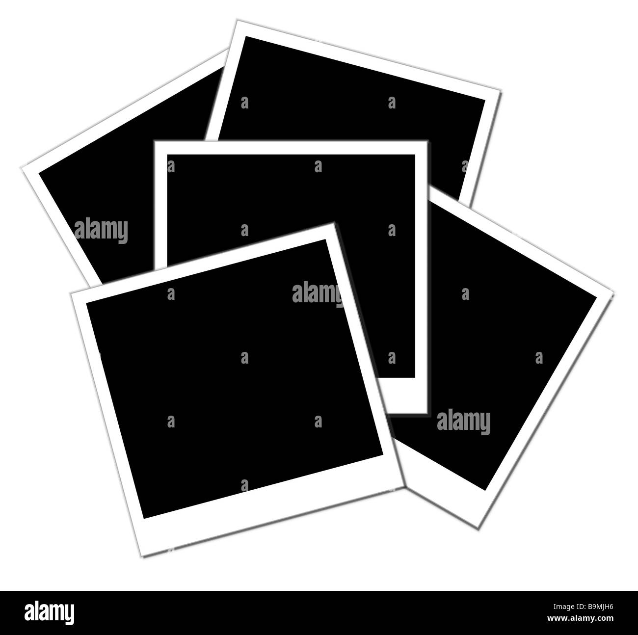 Polaroid frame cut Black and White Stock Photos & Images - Alamy