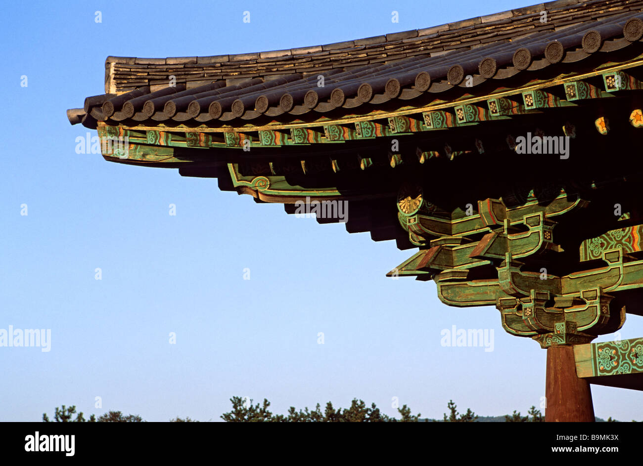 South Korea, Gyeongsangbuk-do Province, Gyeongju, Anapji Pond temples ...