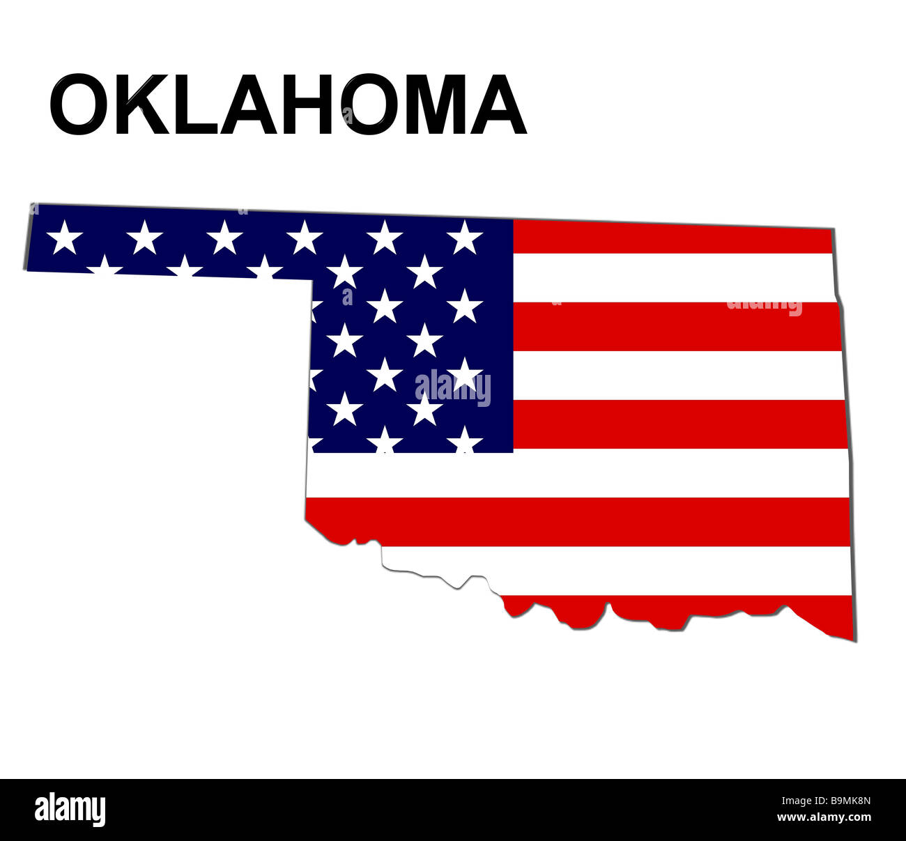 Map Of Oklahoma High Resolution Stock Photography and Images - Alamy