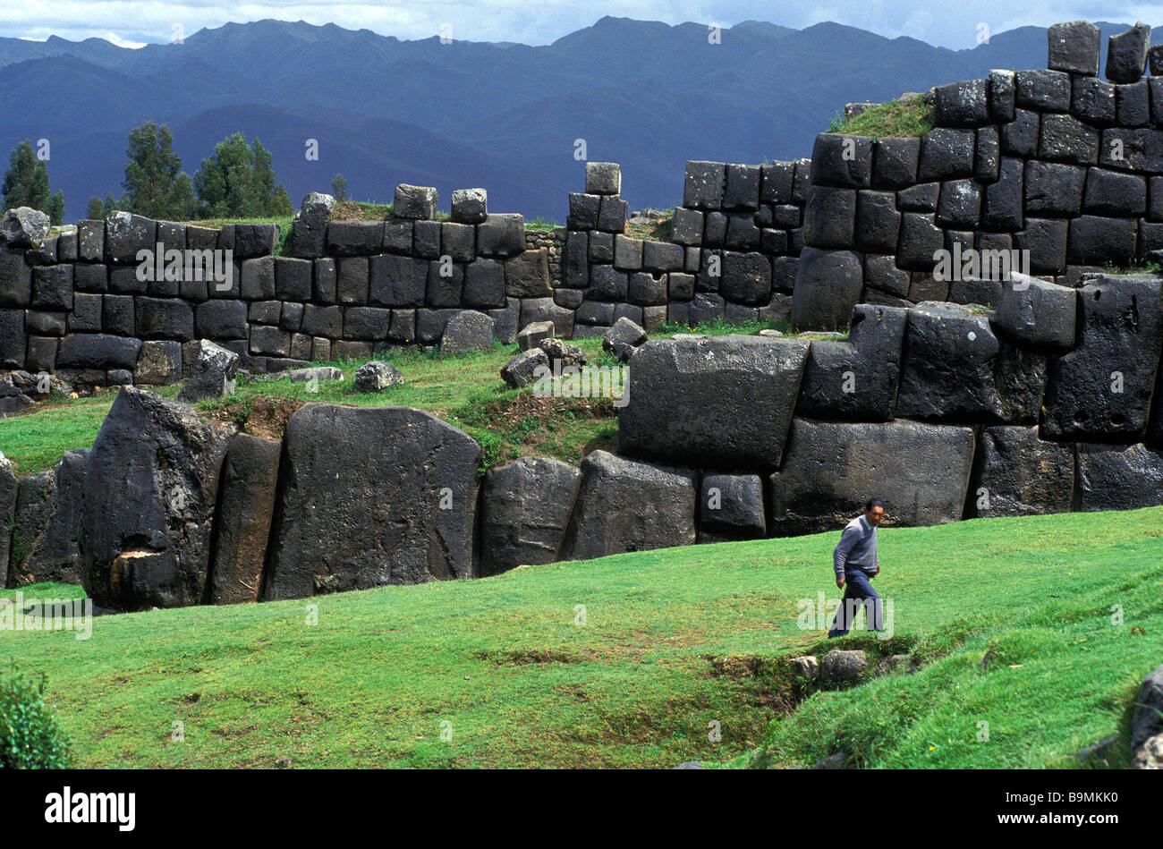 Peru, Cuzco Province, the Incas Sacred Valley, fortifications of ...