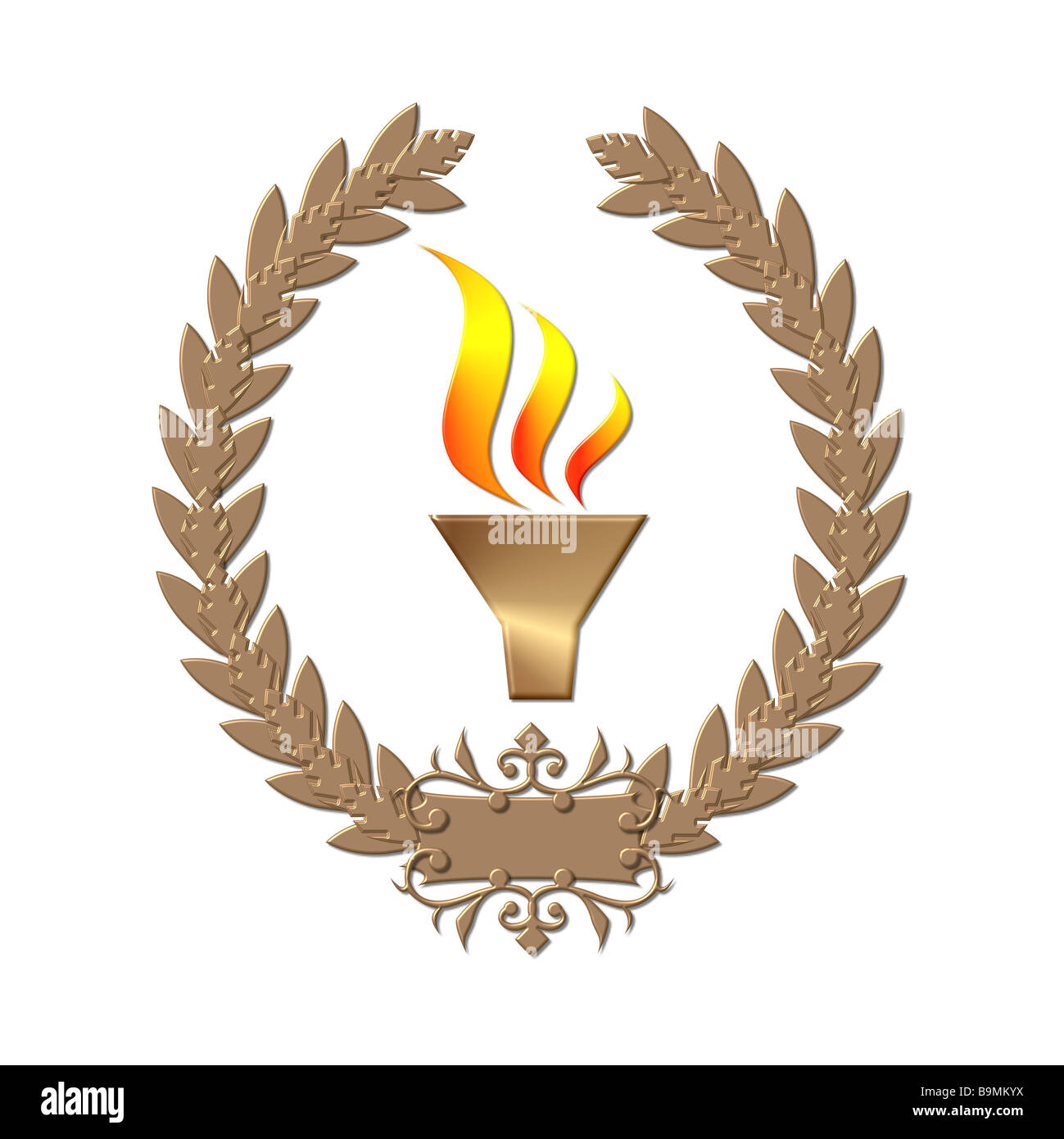 Laurel wreath bronze hi-res stock photography and images - Alamy