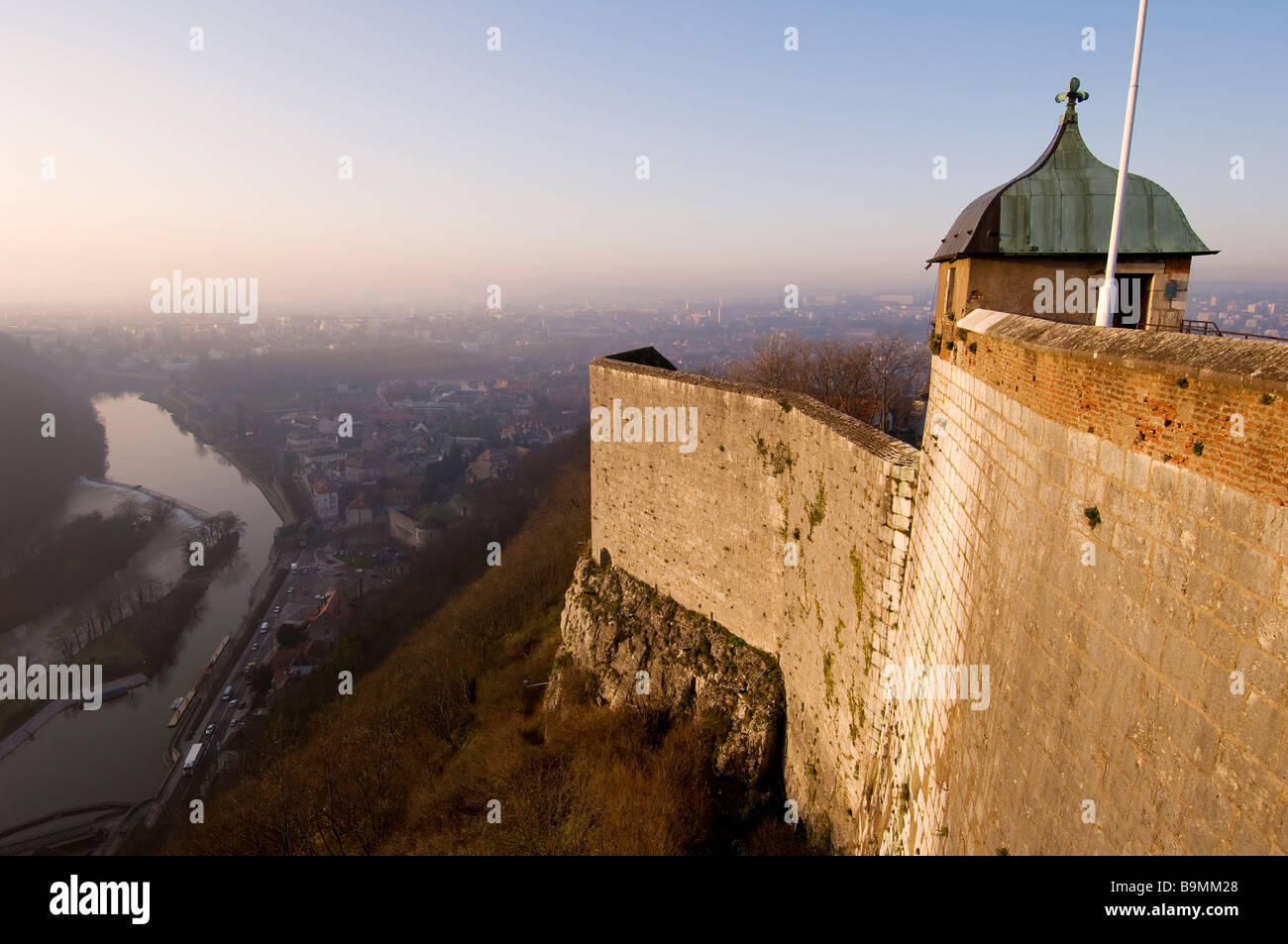 France, Doubs, Besancon seen from the Vauban Citadel Stock Photo - Alamy