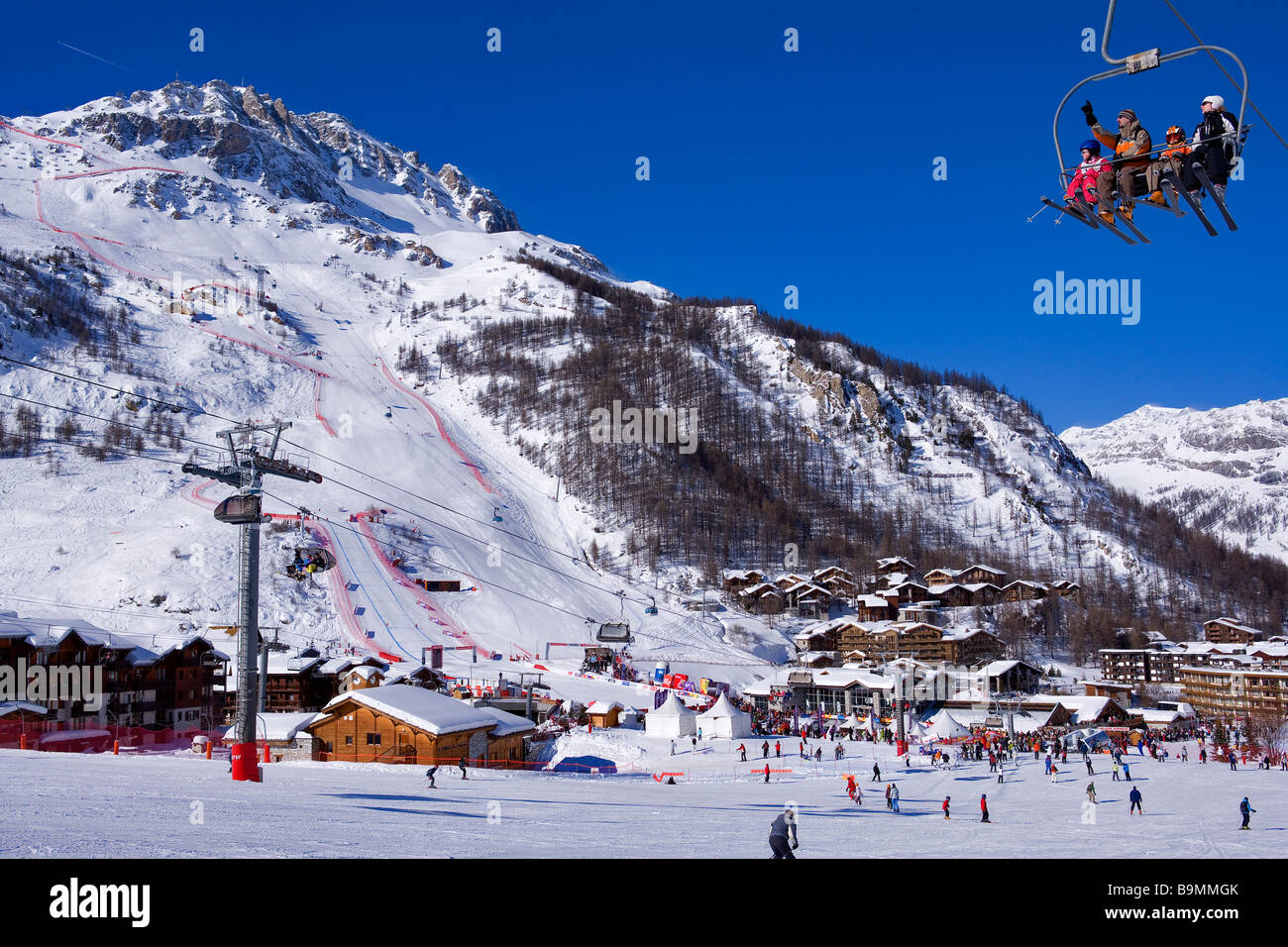 France, Savoie, Val d'Isere, criterium trace, Men's Events of the ...