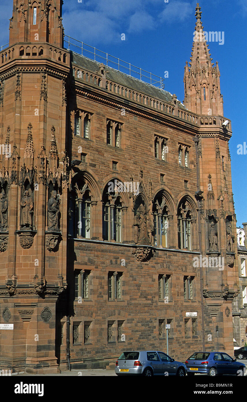 Edinburgh, east elevation of Scottish National Portrait Gallery Stock ...