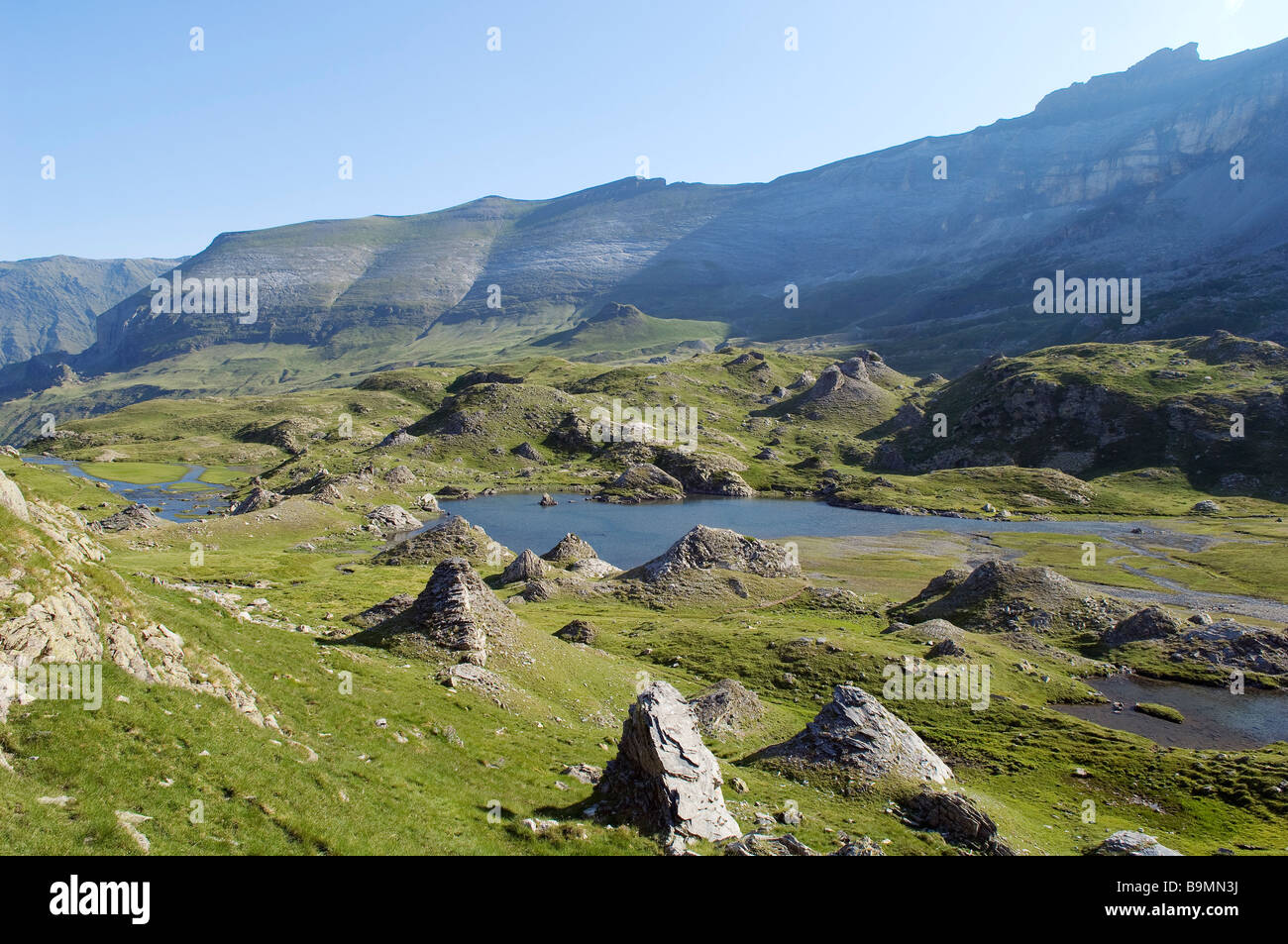 France, Hautes Pyrenees, Pyrenees National Park, Cirque of Troumouse ...