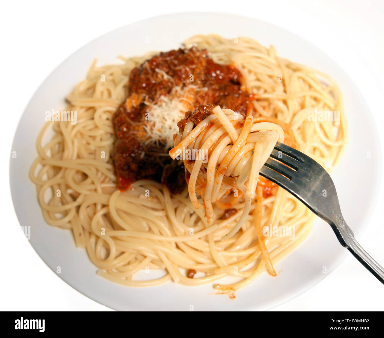Spaghetti bolognaise eating hi-res stock photography and images - Alamy