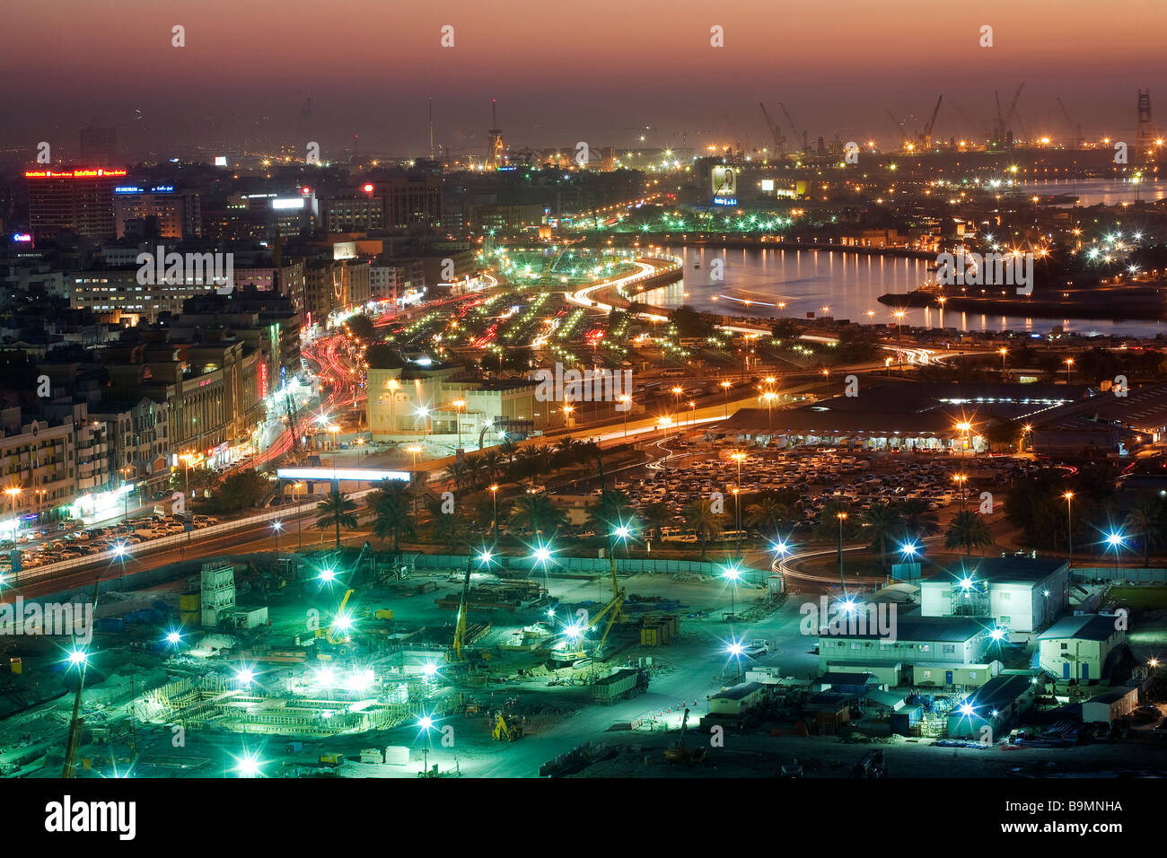 United Arab Emirates, Dubai, entrance to Dubai Creek and Port Rashid in ...