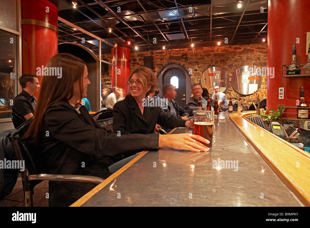 Canada, Quebec Province, Quebec City, Vieux-Port district, Inox bar ...
