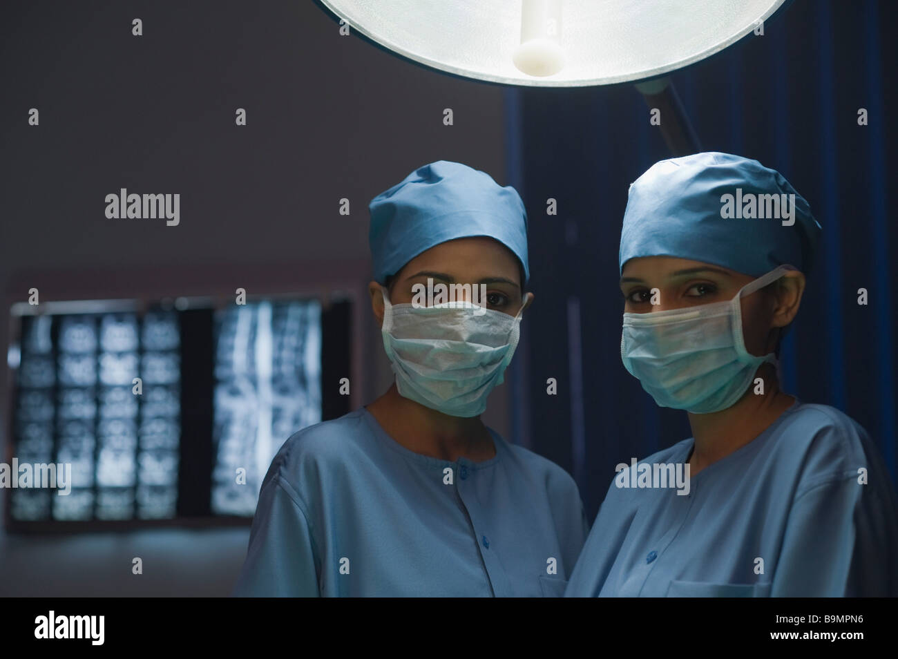 Portrait of two female doctors Stock Photo - Alamy