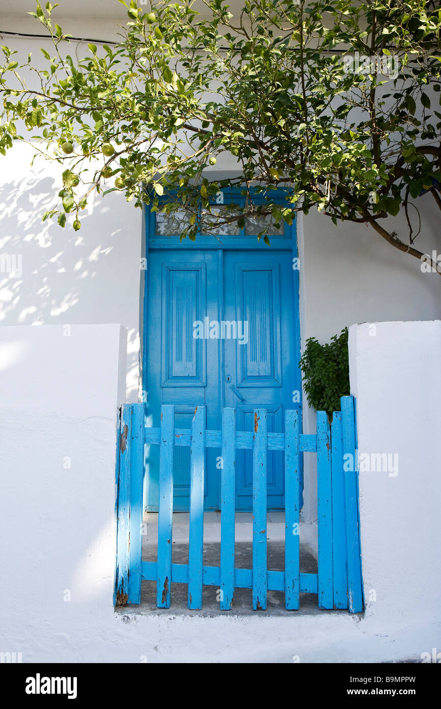 Greece, Crete, Mirsini village, door Stock Photo - Alamy
