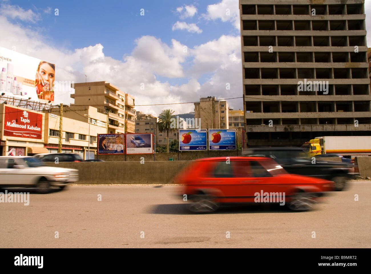 on the roadside of beirut lebanon Stock Photo - Alamy