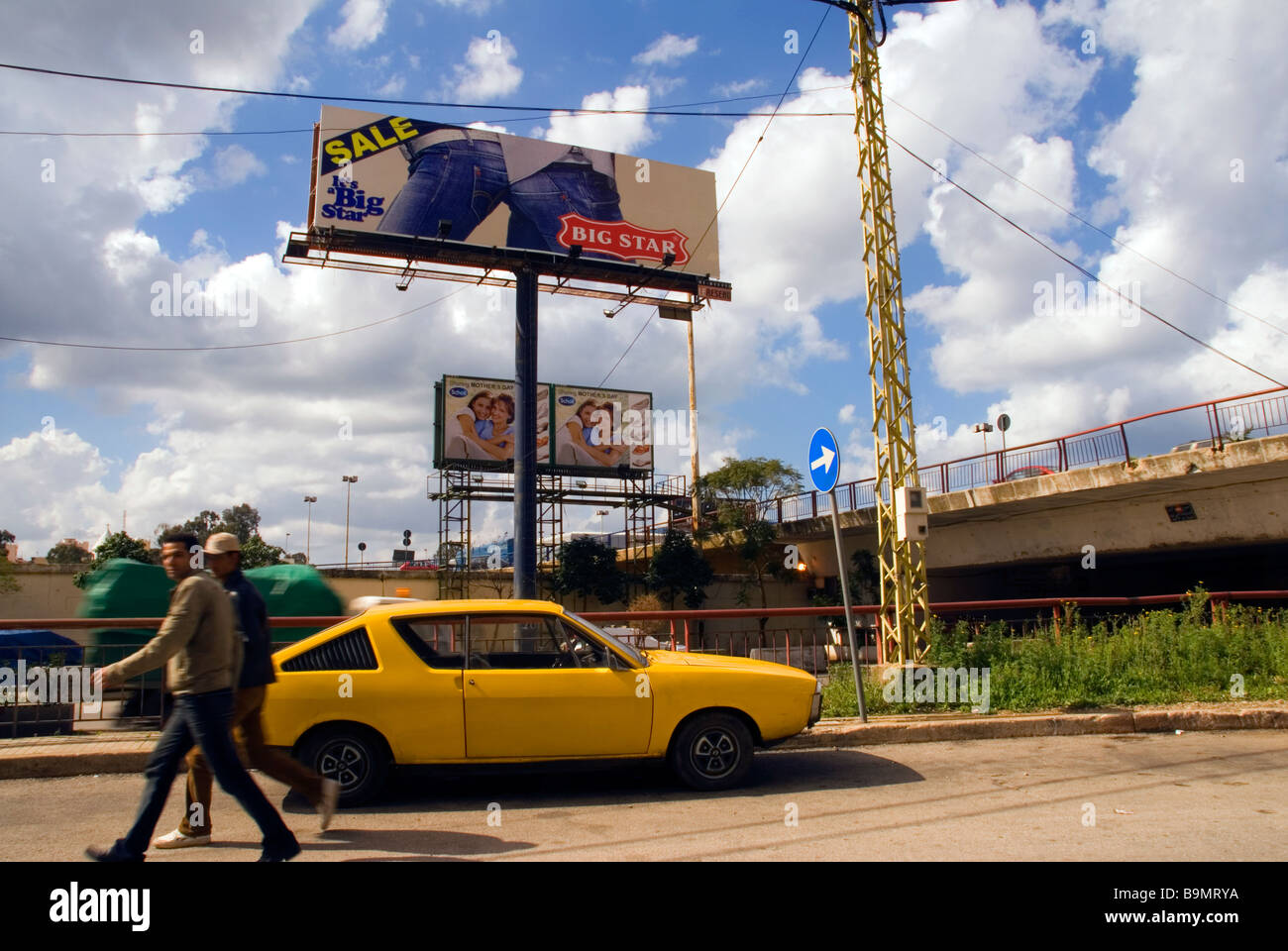 on the roadside of beirut lebanon Stock Photo - Alamy
