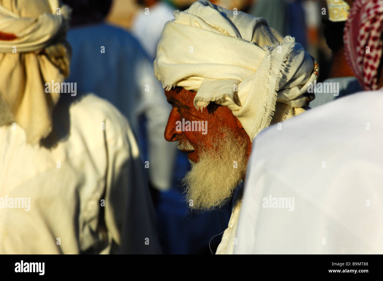 Portrait of an Omani man with a mussar turban as headdress, Nizwa ...