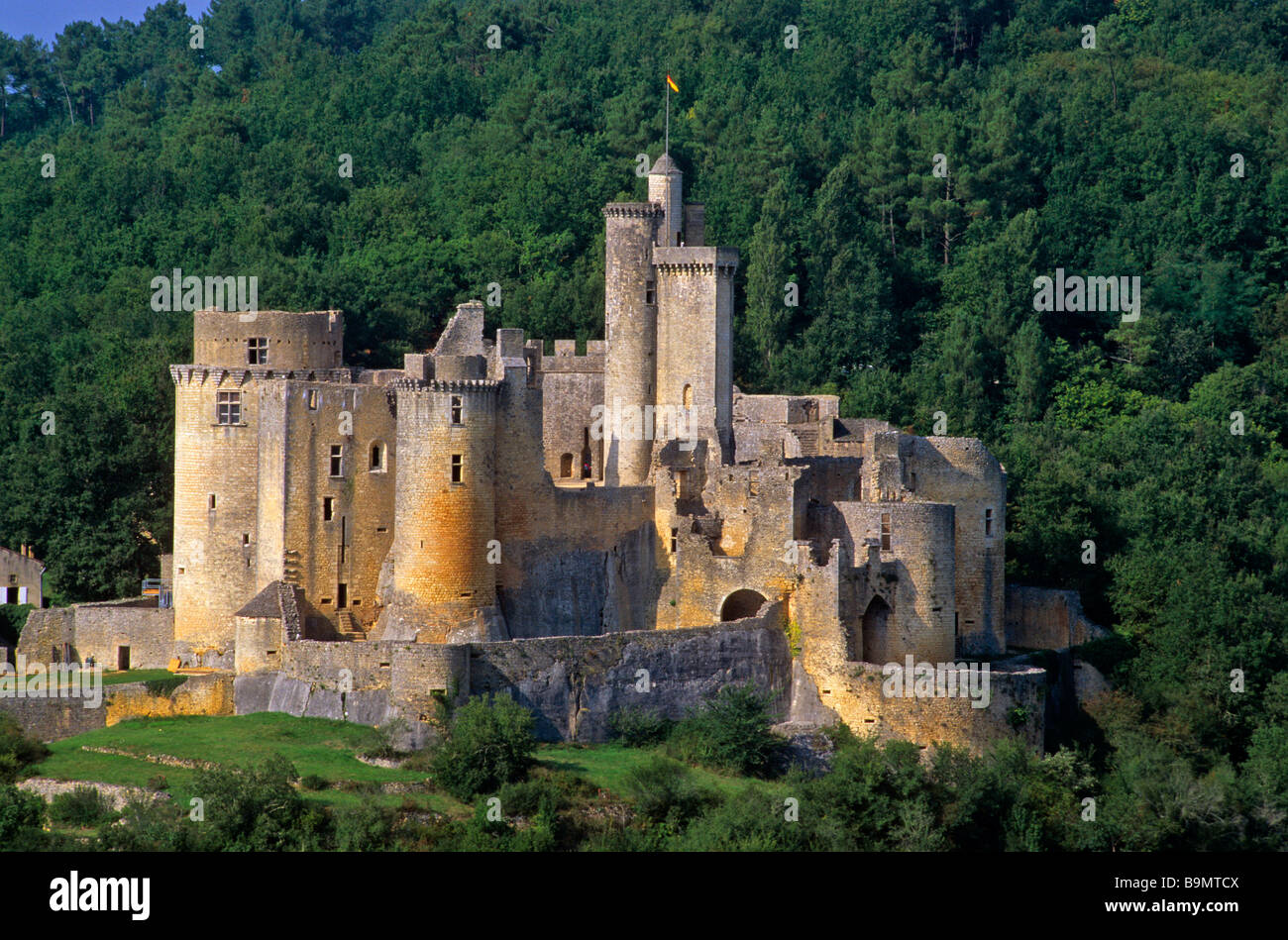 France, Lot, Bas Quercy, Bonaguil Castle (15th and 16th centuries Stock ...