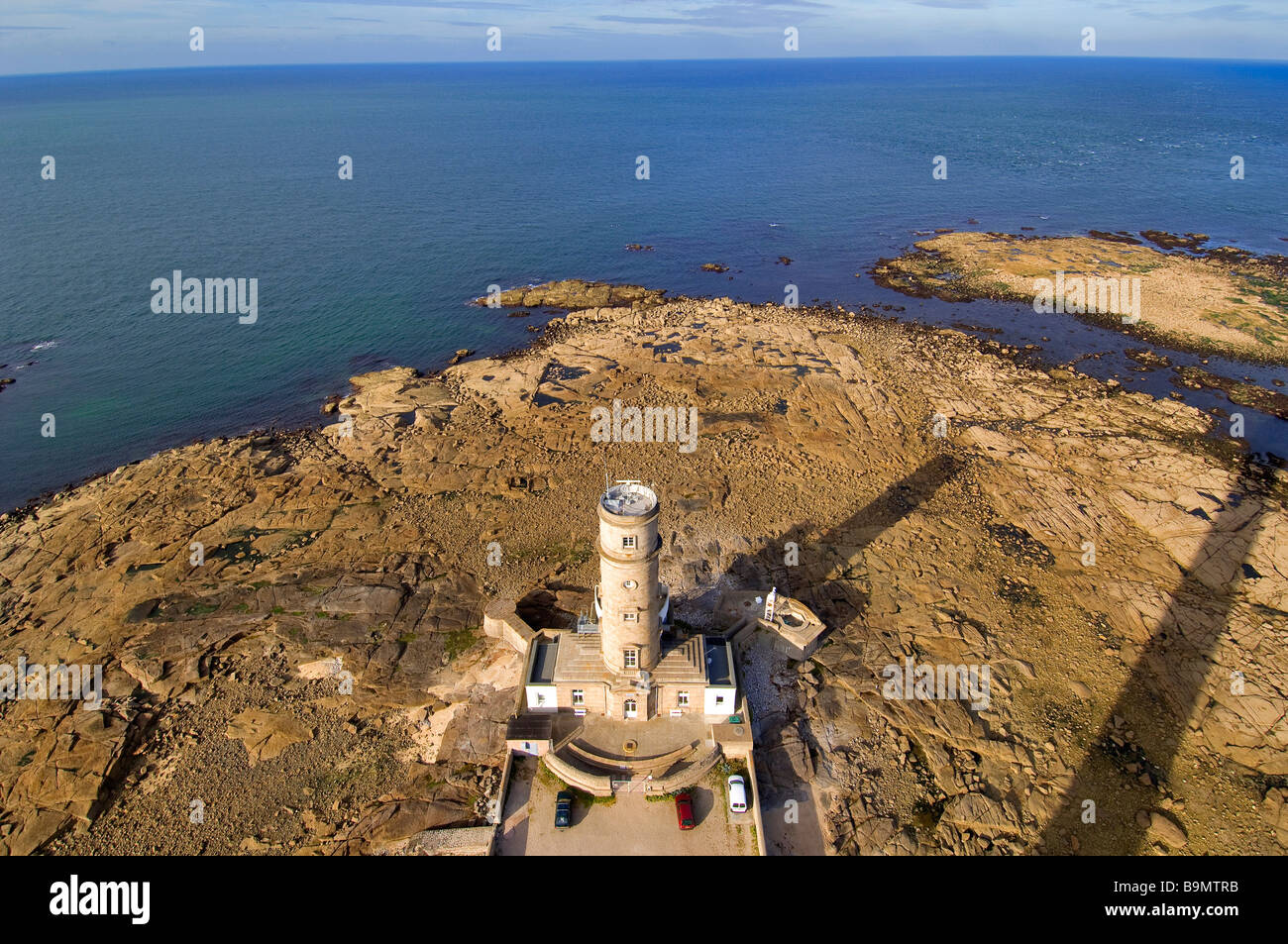 France, Manche, Val de Saire, Pointe de Barfleur, the lighthouse Stock ...