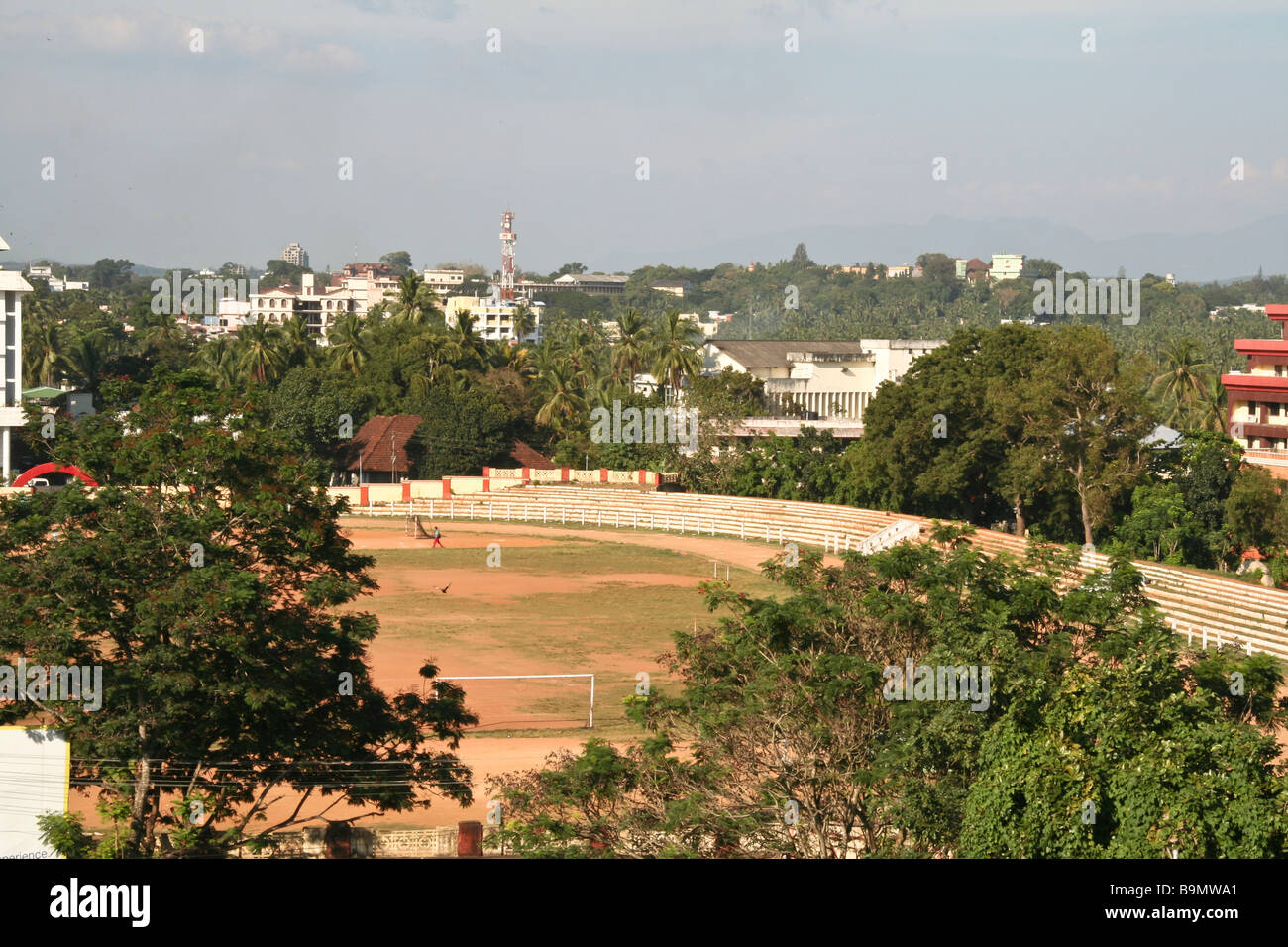 View of a dusty football pitch in Trivandrum, india, kerala Stock Photo ...