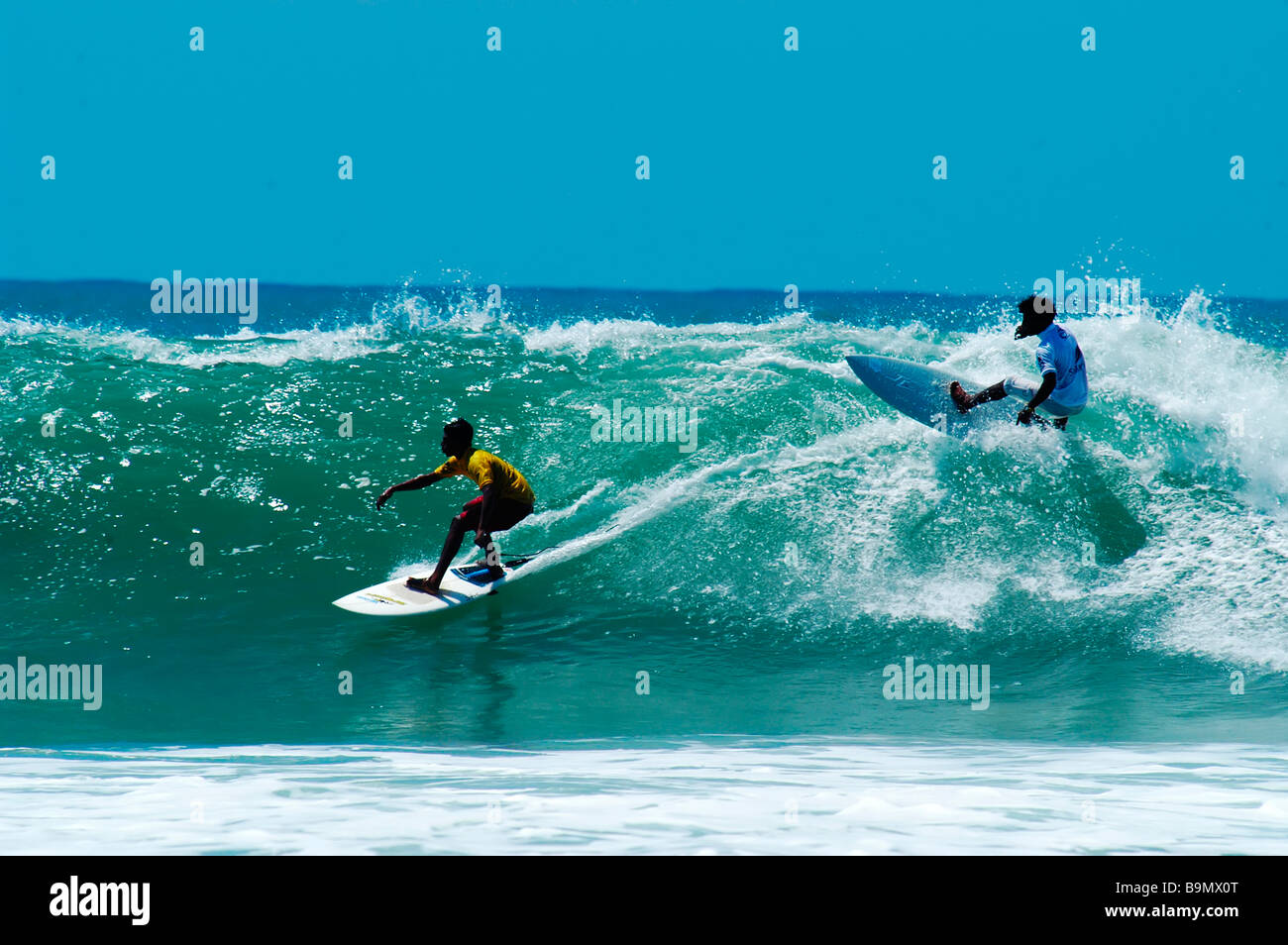 Surf Free style duo Stock Photo - Alamy