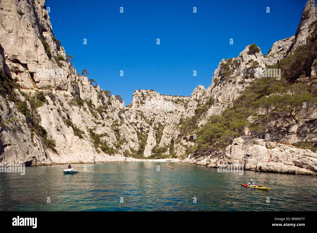 France, Bouches du Rhone, Cassis, calanque d' En Vau Stock Photo - Alamy
