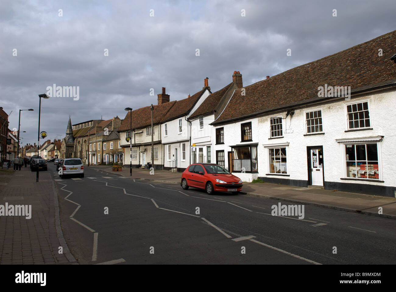 Needham Market high street near Ipswich, Suffolk, UK Stock Photo - Alamy