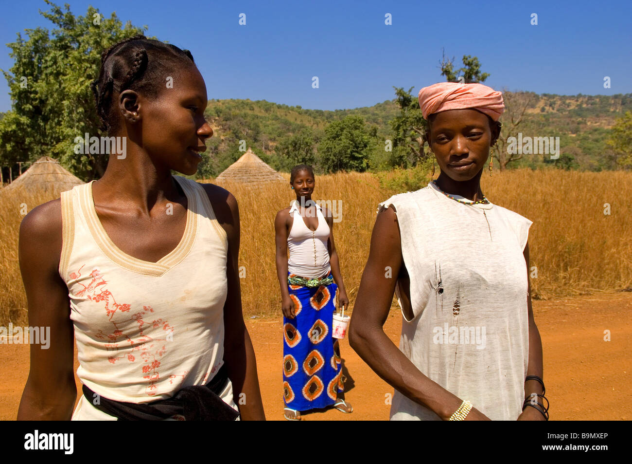Senegal, Tambacounda region, near Kedougou, young women Stock Photo - Alamy