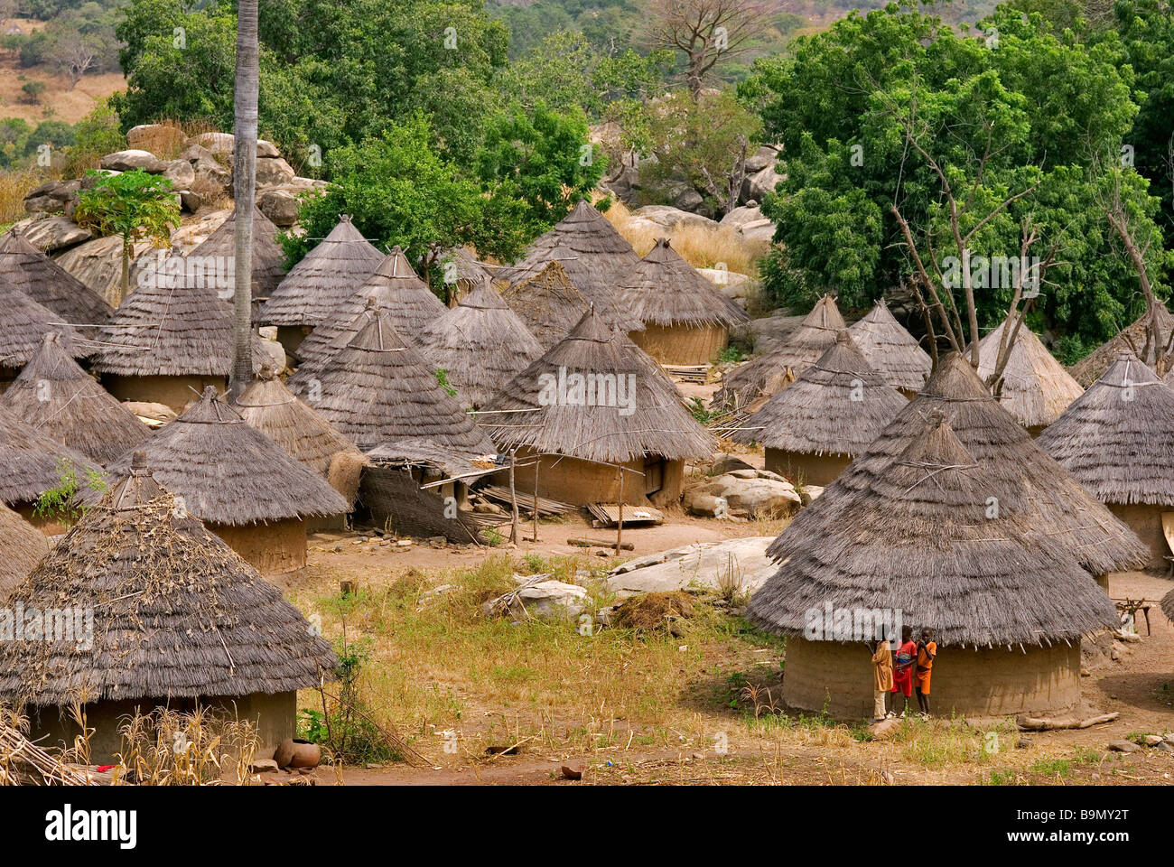 Senegal, Tambacounda region, near Kedougou, village of the Bedik ethnic ...