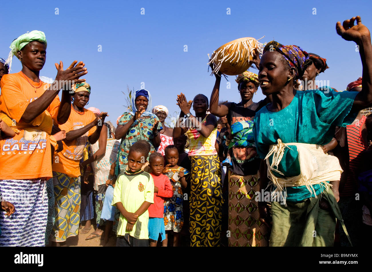 Senegal, Tambacounda region, Teinthoto, village of the Mandinka ethnic ...